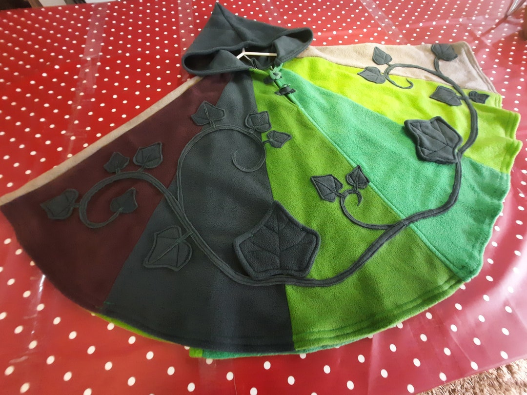 KIDS Pixie Poncho, Ivy Leaves, Ivy Poncho, Woodland Pixie, Magical, Elf ...