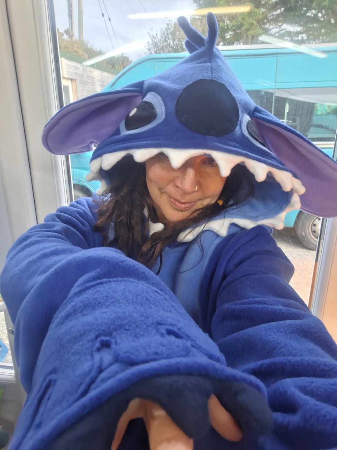Handmade Stitch Inspired Fleece Hoodie: Adult Cosplay Costume - Etsy