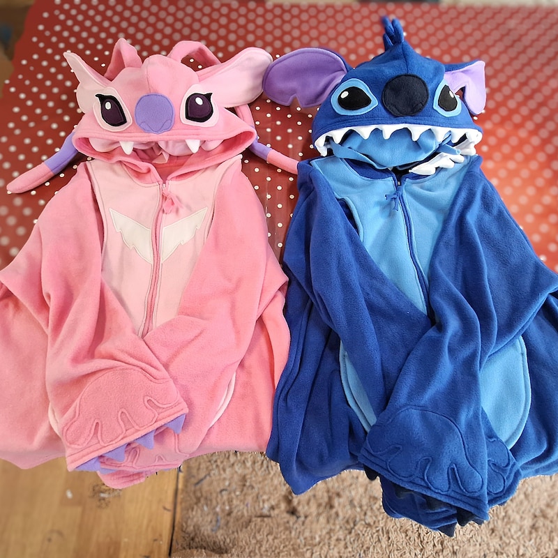 Stitch and Angel Onesies - Etsy