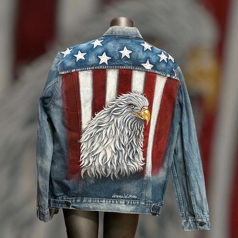 American Flag Jacket - Etsy