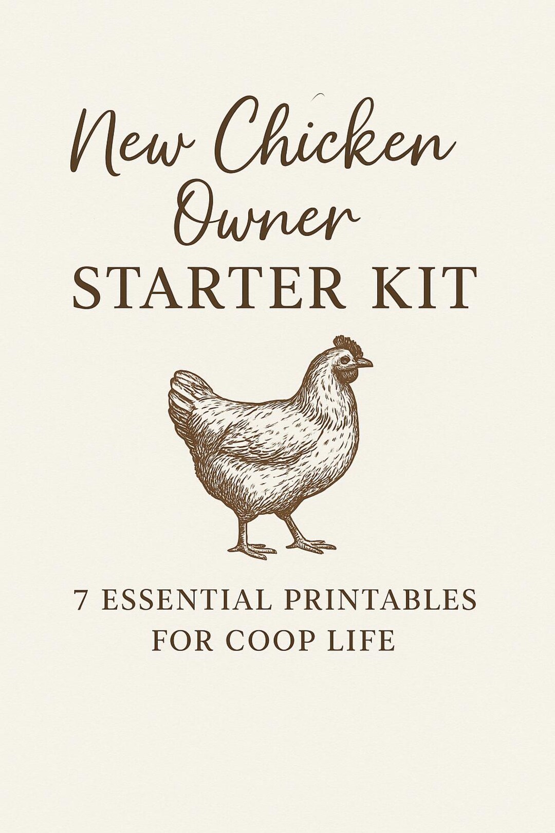 Chicken Starter Kit Printable - Etsy