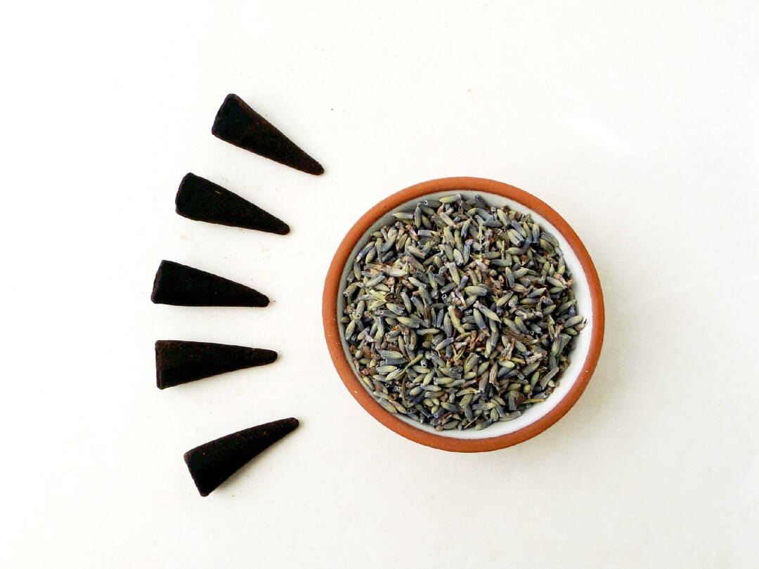 20pk Lavender Incense Cones, Contemplation, Meditation, Calming ...