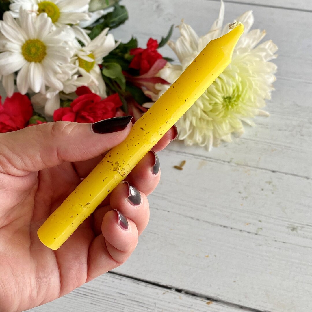 Road Opener Ritual Candle Set (2pcs), Altar Candles, Yellow Candles ...