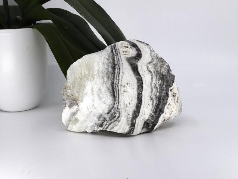 Phantom Banded Calcite Zebra Calcite Home Decor Black - Etsy
