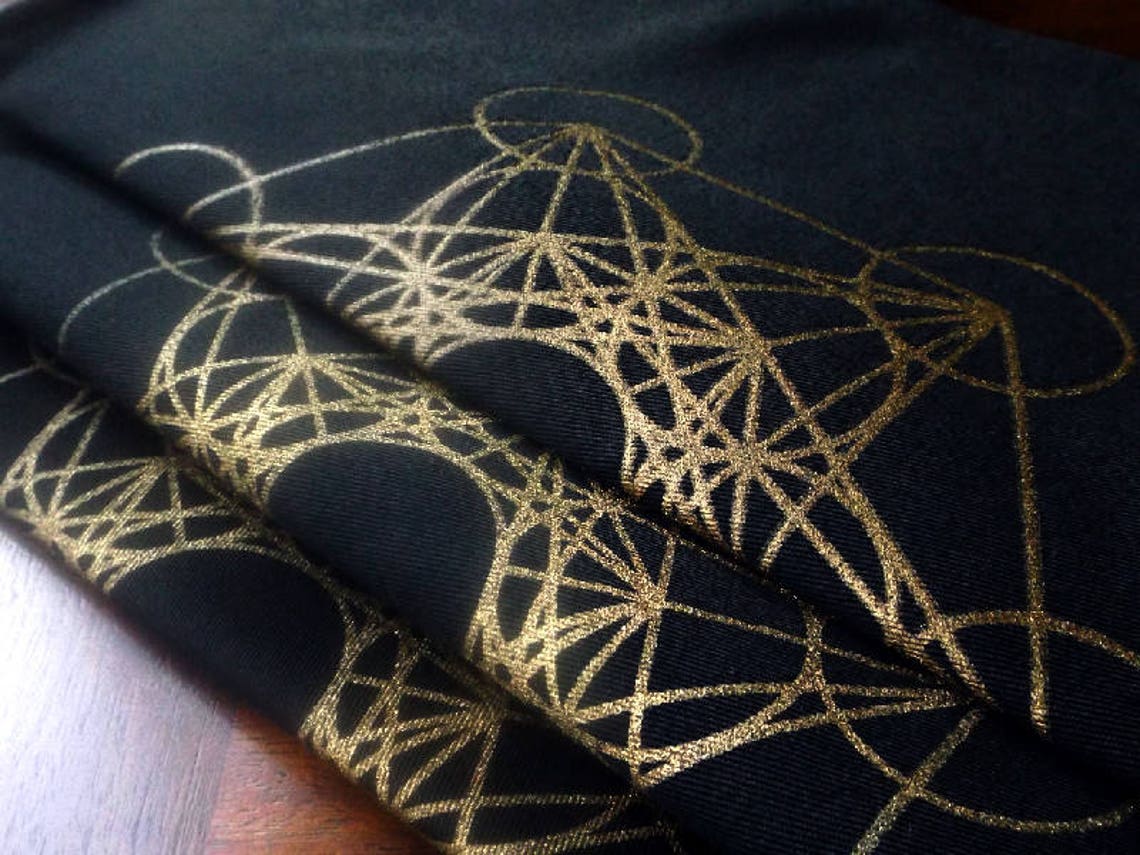 Metatrons Cube Crystal Grid Cloth Crystal Grid - Etsy