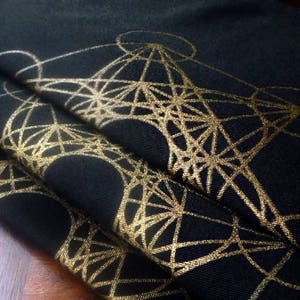 Metatrons Cube Crystal Grid - Cloth Crystal Grid - Etsy