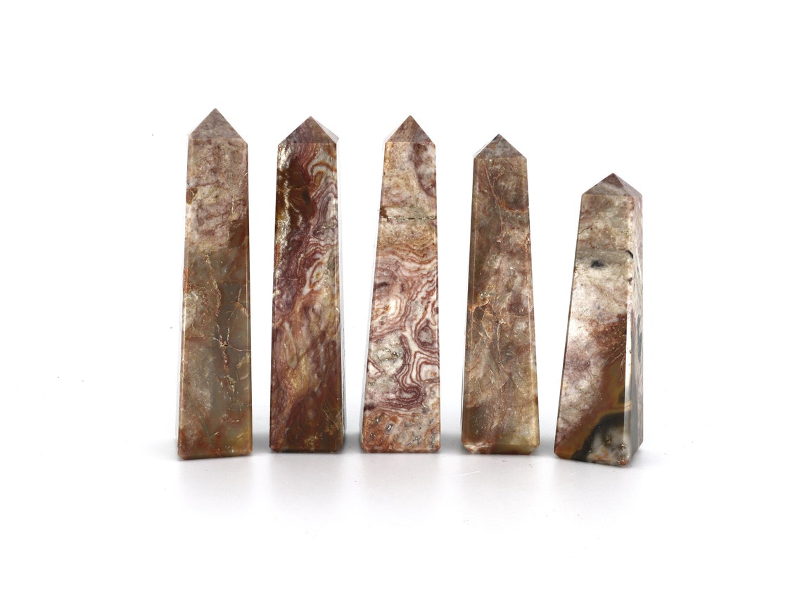 Rosetta Jasper Point: Stone of Endurance Creativity Stamina - Etsy