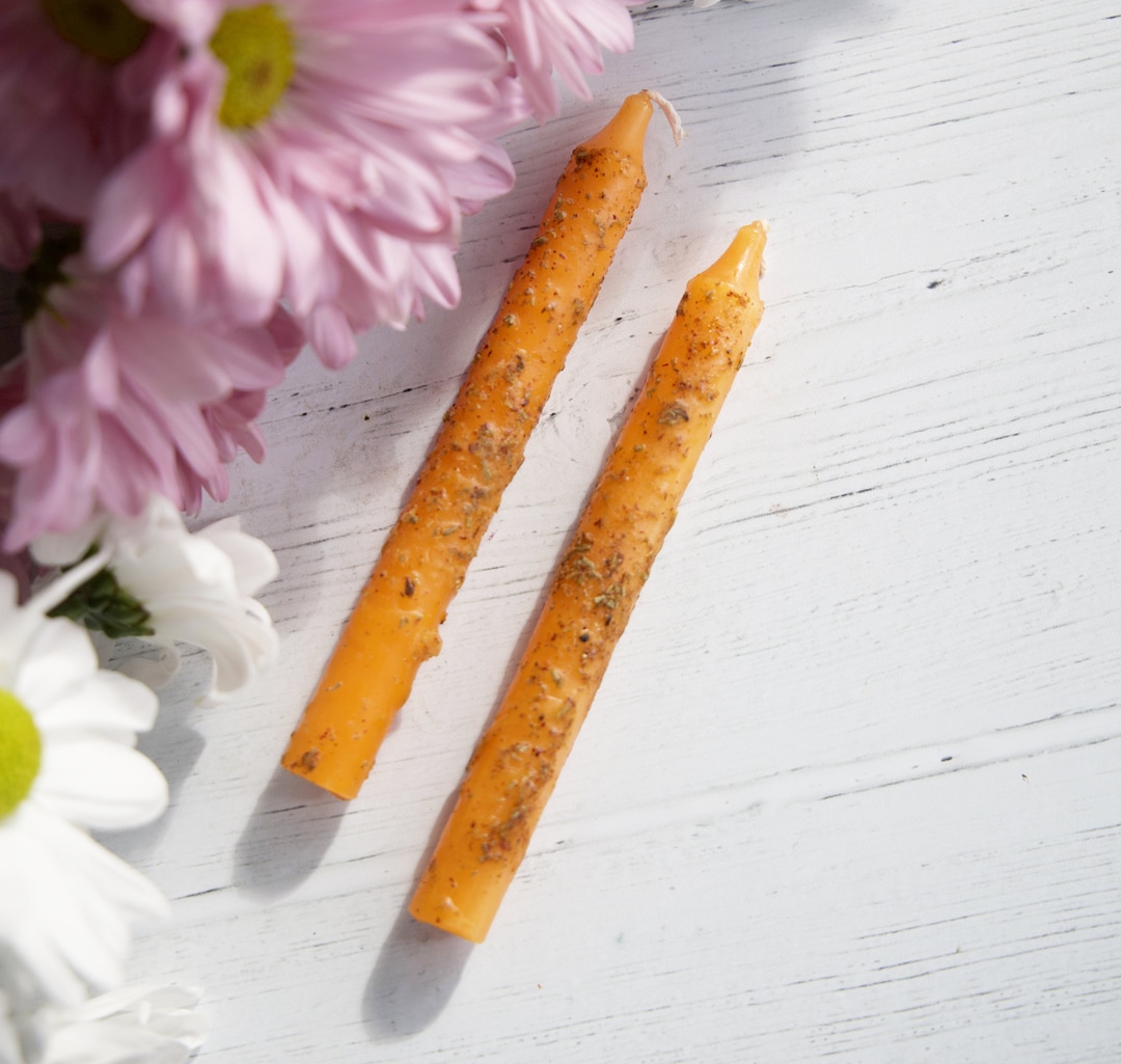 Athena Ritual Candle Set, Dressed Altar Candles, Chime Candles, Goddess ...