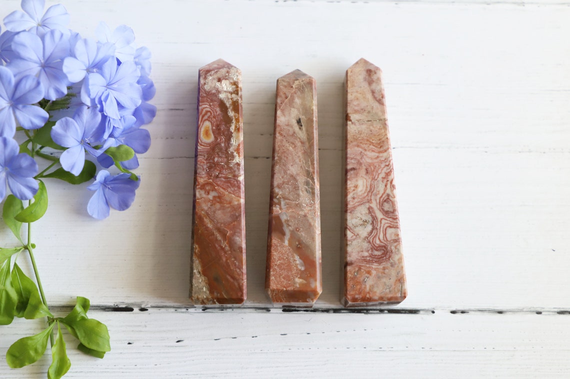 Rosetta Jasper Point: Stone of Endurance Creativity Stamina - Etsy