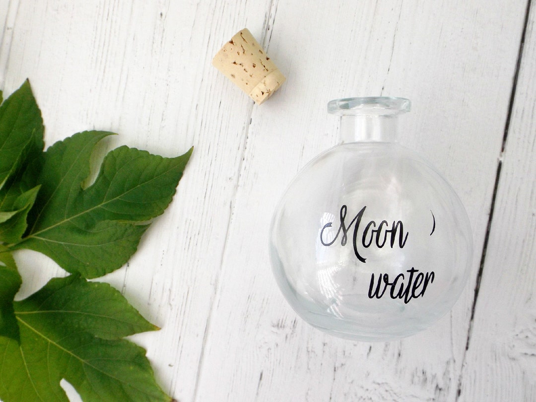 Moon Water Glass Bottle Moon Magic, Wiccan, Witchcraft, Lunar Magick ...
