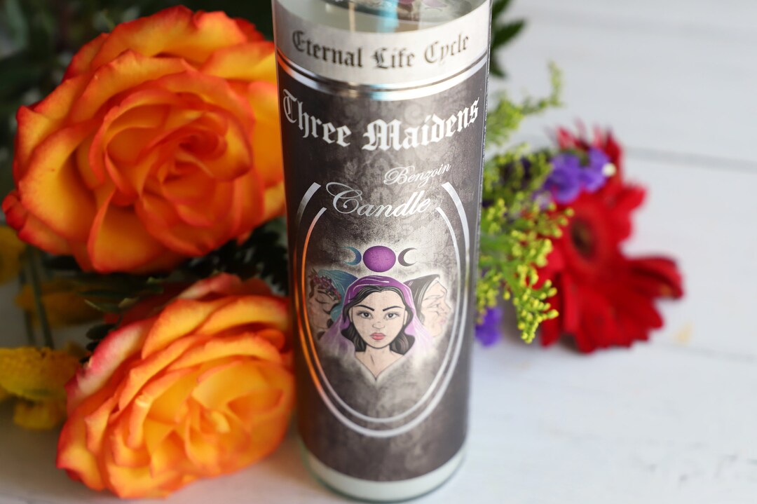 Three Maidens 7 Day Ritual Candle, Triple Moon, Triple Goddess, Scented ...