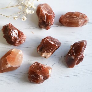 WHOLESALE LOT 10pcs Red Calcite Raw Calcite, Rough Calcite, Crystal ...