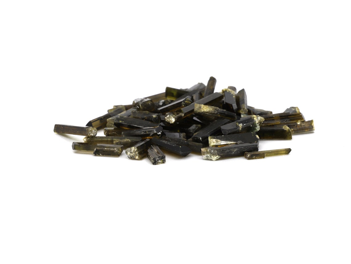Gemmy Epidote Gemstone Needles 59 Piece Lot Heart Chakra - Etsy