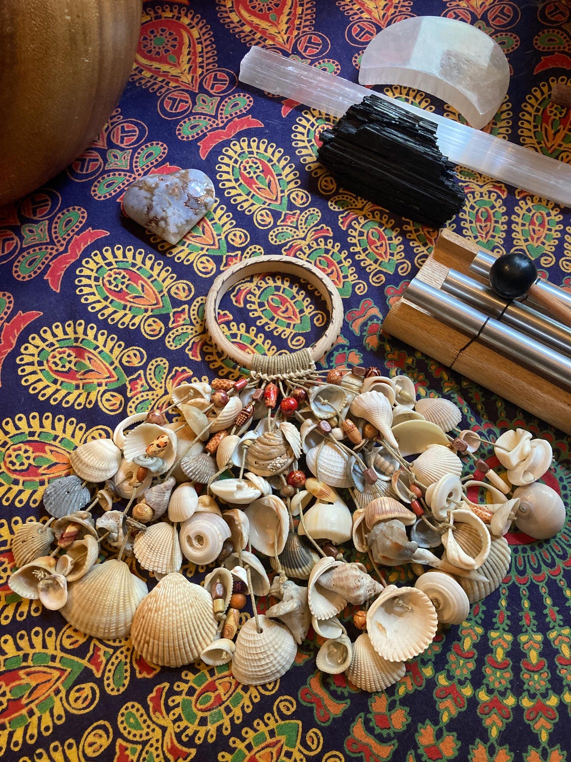 Wave Heart Seashell Rattle – Ocean-inspired Sound Tool for Meditation ...