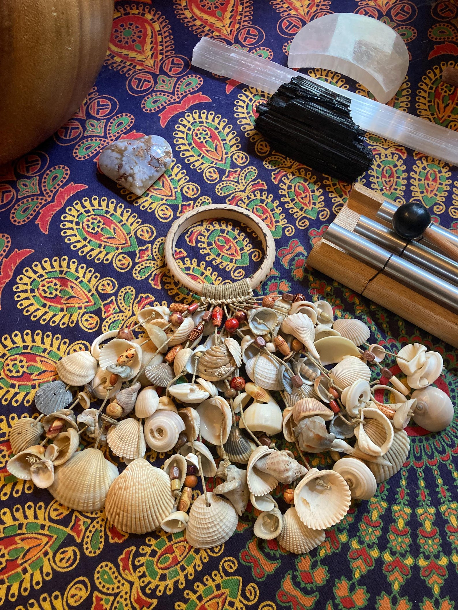Wave Heart Seashell Rattle – Ocean-inspired Sound Tool for Meditation ...