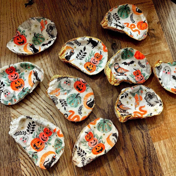Oyster Shell Pumpkin - Etsy