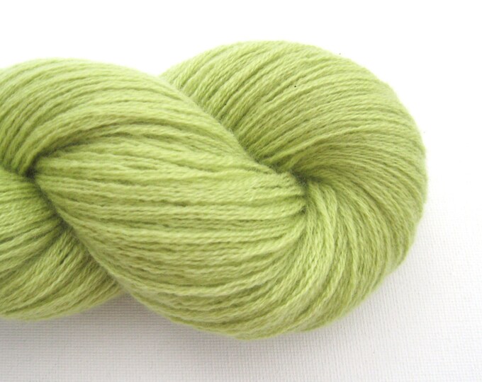 Sport Weight Cashmere Recycled Yarn, Chartreuse, Lot 070515 - Etsy