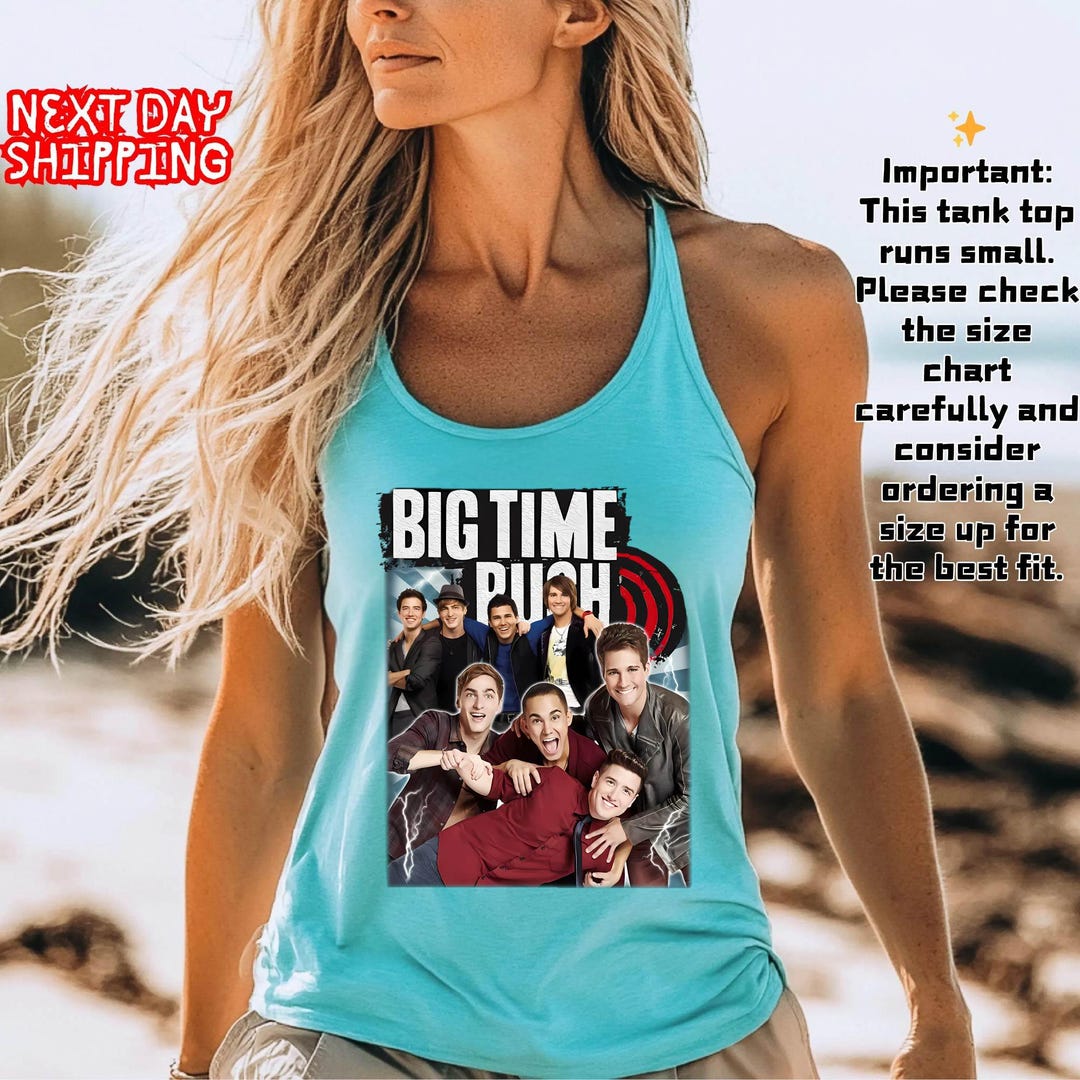 Big Time Rush Tank Top: 2026 Tour Retro Band Tee - Etsy