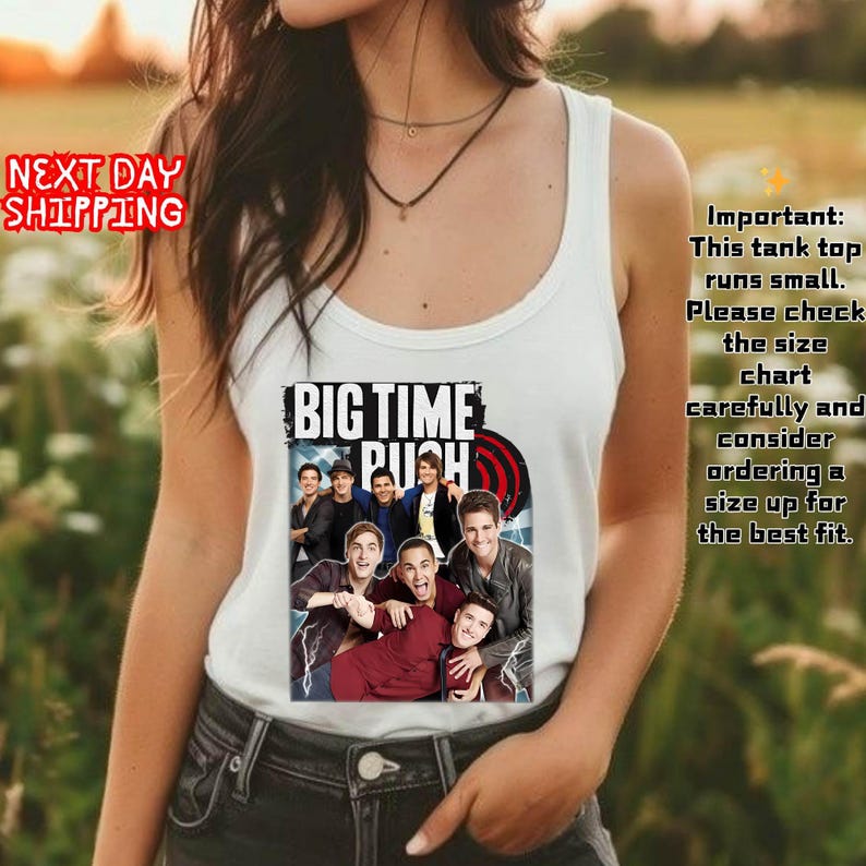 Big Time Rush Tank Top: 2026 Tour Retro Band Tee - Etsy