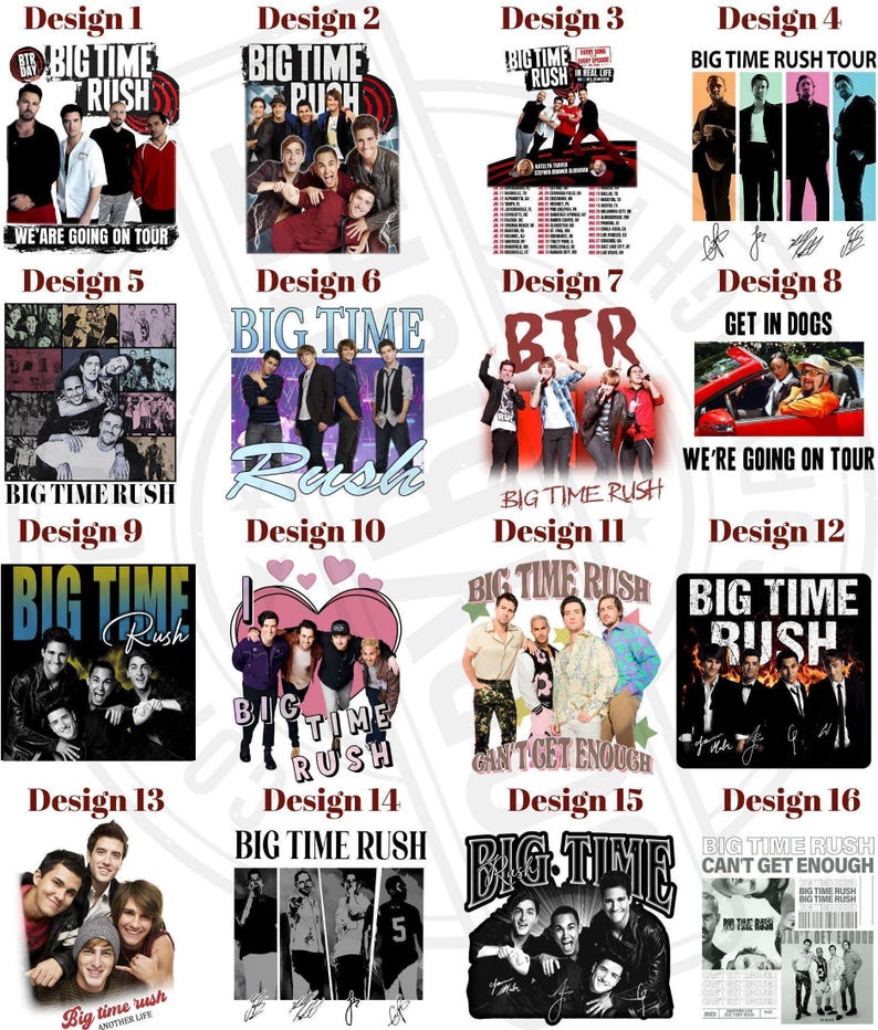 Big Time Rush Tour Tee, 2026 in Real Life - Comfort Colors and Bella ...