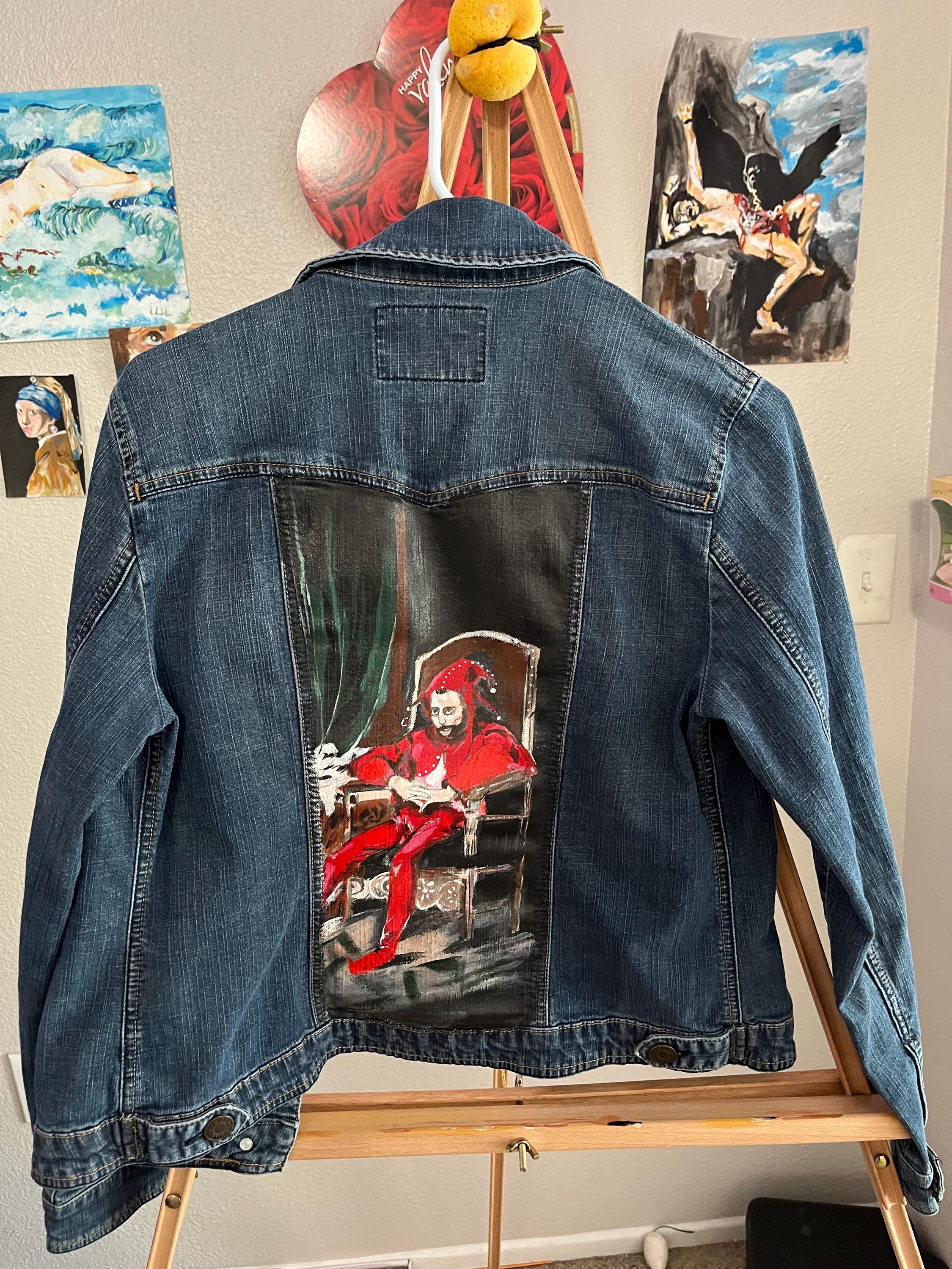 Custom Painted Denim Jacket – Hand Painted Art – Personalized Fashion ...