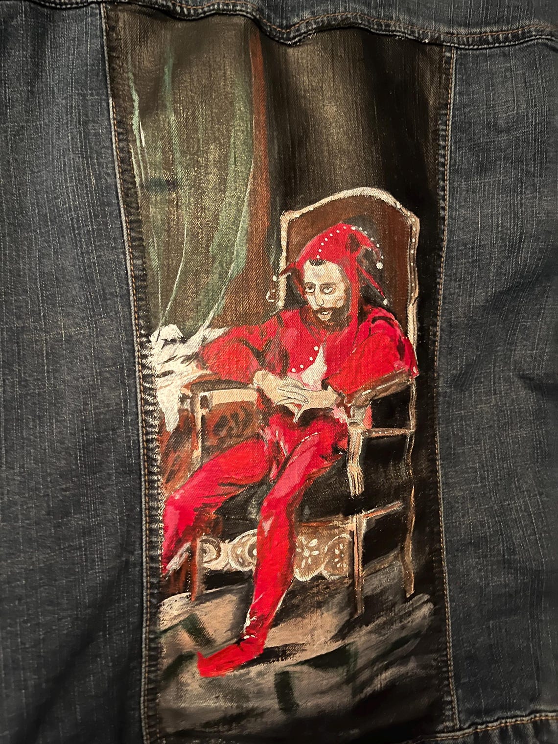 Custom Painted Denim Jacket – Hand Painted Art – Personalized Fashion ...
