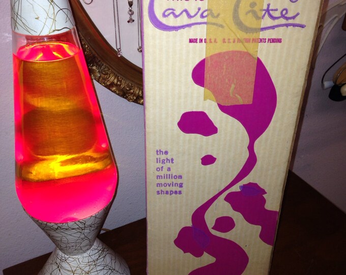 Authentic 1960s Lava Lite Lava Lamp Red Wax Works Perfect With Awesome ...