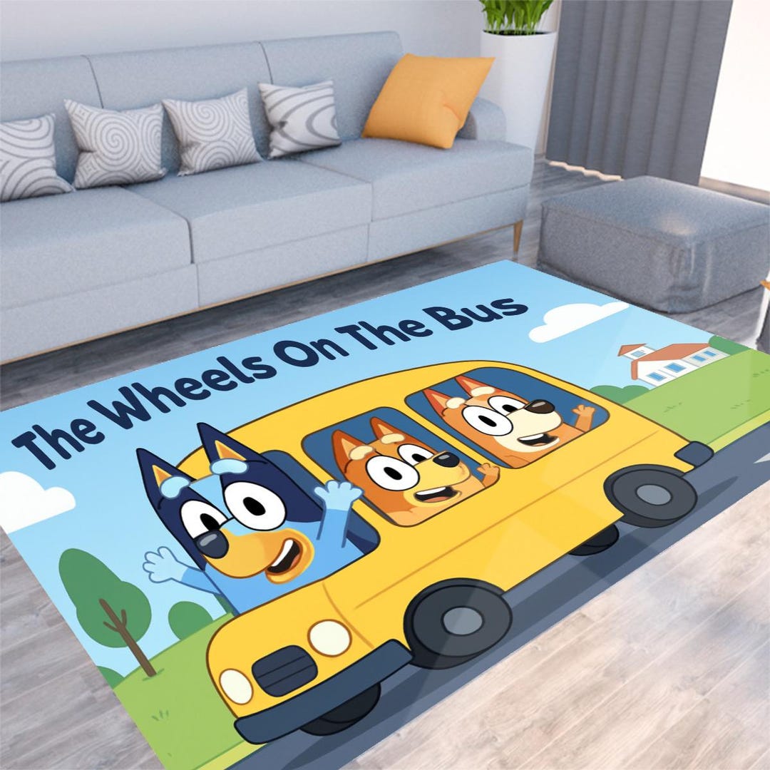 Custom Bluey Floor Rest Mat. - Etsy