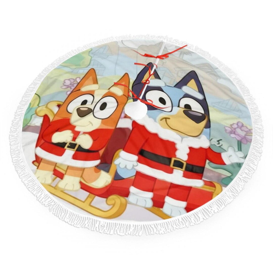 Bluey and Bingo Themed Santa, Tree Skirt - Etsy