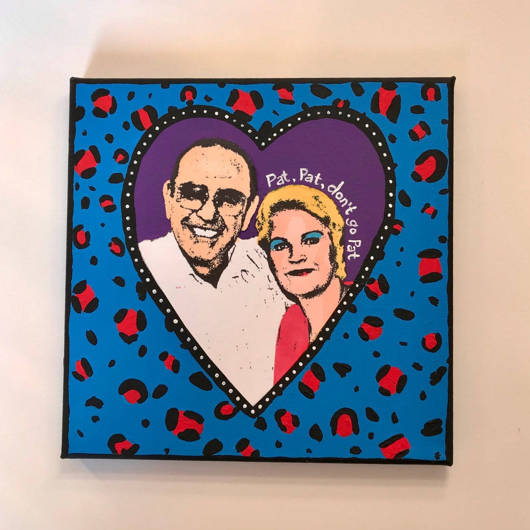 Pat & Frank Butcher Eastenders Kitsch Pop Art Canvas Funny Handpainted ...