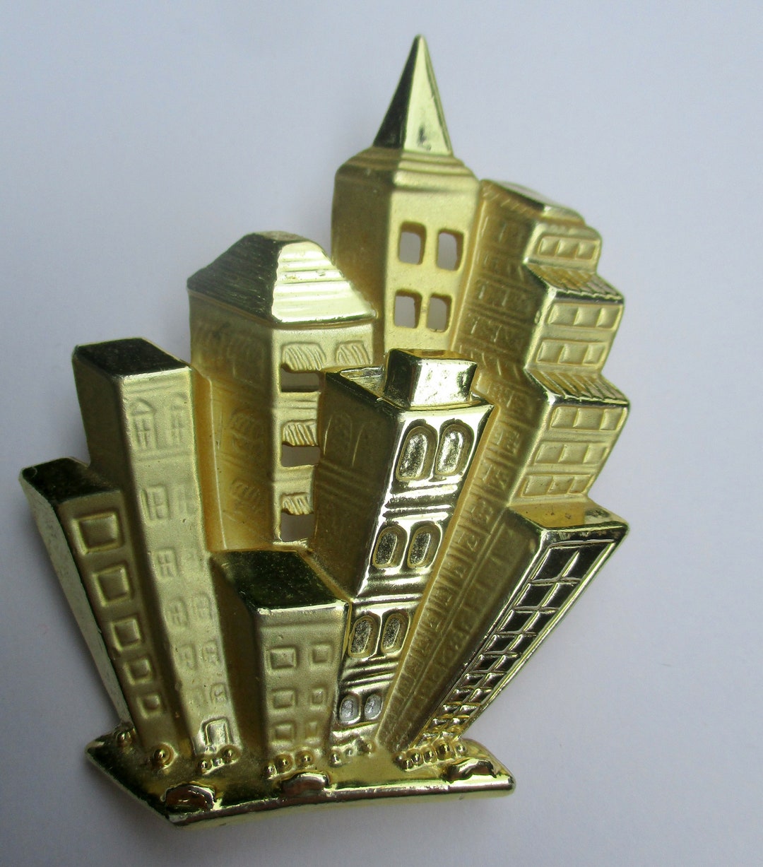 Vintage Pin Ajc-metropolis City Skyscrapers NYC Skyline-ready to Ship ...