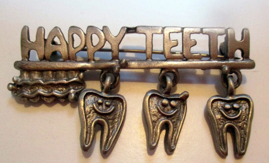 Épingle AJC vintage Happy Teeth cadeau pour dentiste-broche AJC-cadeau ...