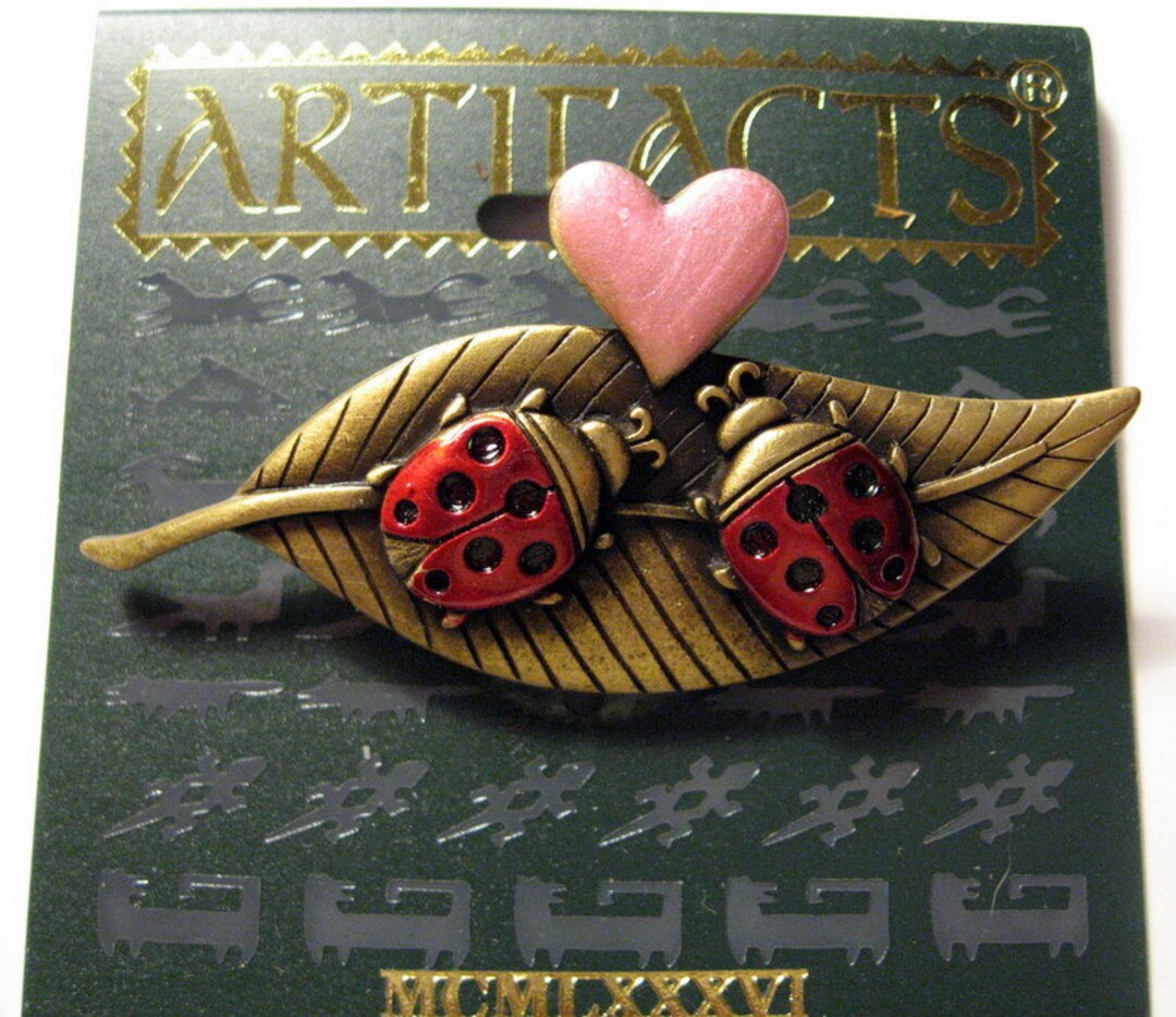 Vintage JJ Pin-lucky Ladybug-jonette Jewelry Brooch-unique Gift Under ...