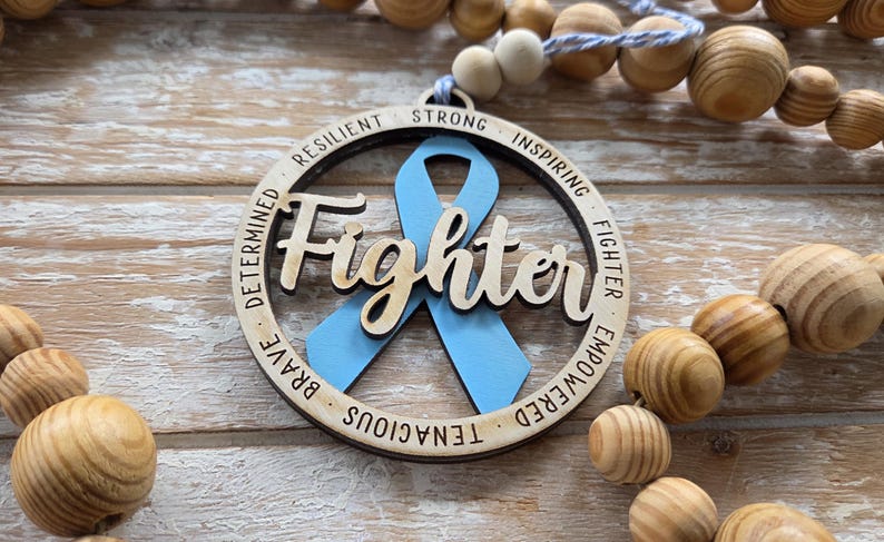 Personalized Cancer Ribbon Ornament – Custom Color Survivor Gift - Etsy