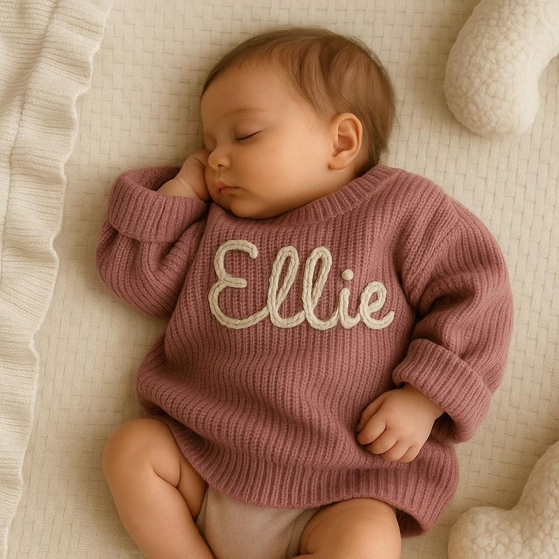 Personalized Custom Baby Sweaters - Etsy