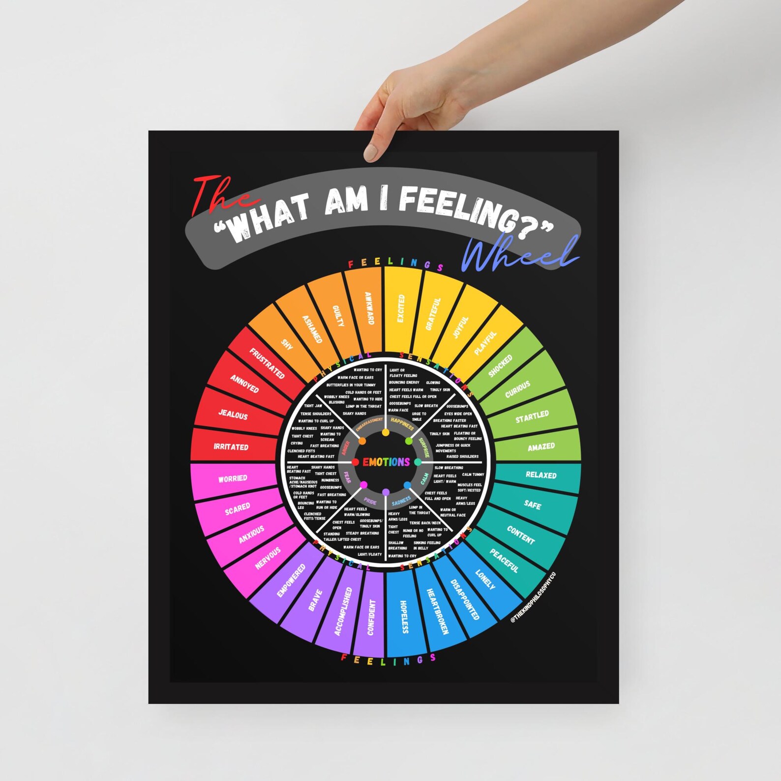 The What Am I Feeling Wheel | Emotional Intelligence for Kids | 24" X ...