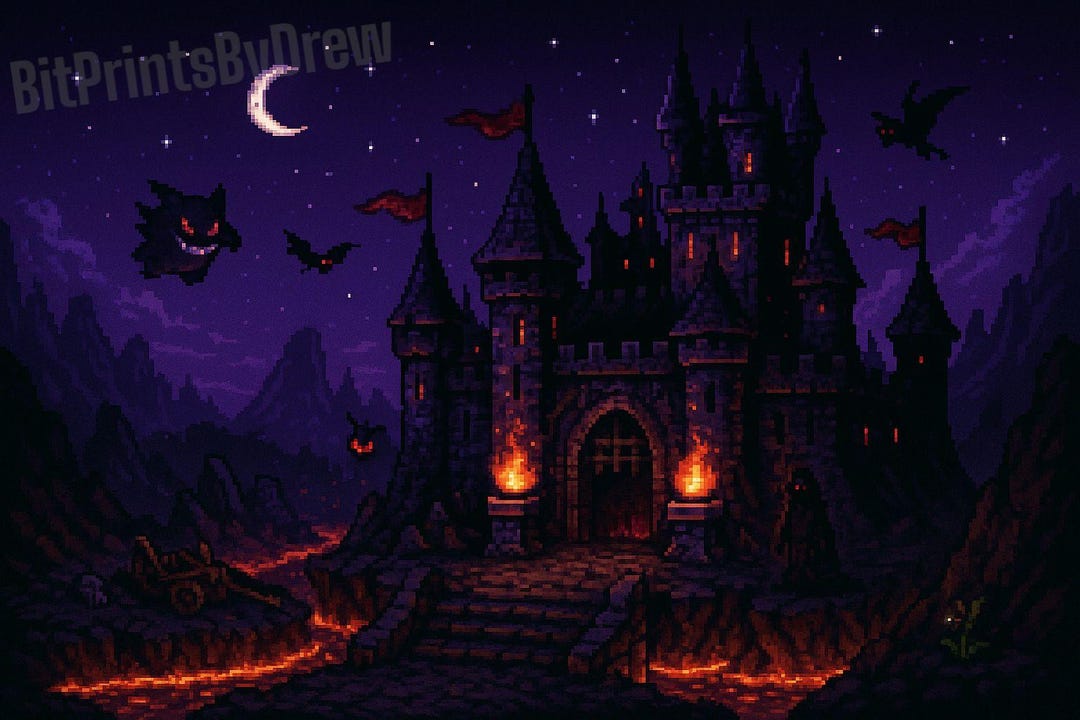 Shadowspire Keep – Dark Fantasy 16-bit Pixel Art Castle | Retro Gamer ...