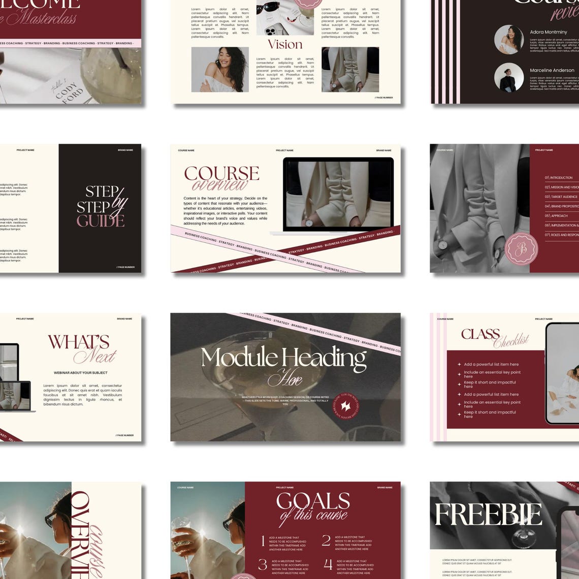 Masterclass Slide Deck Template | Workshop Presentation | Webinar ...
