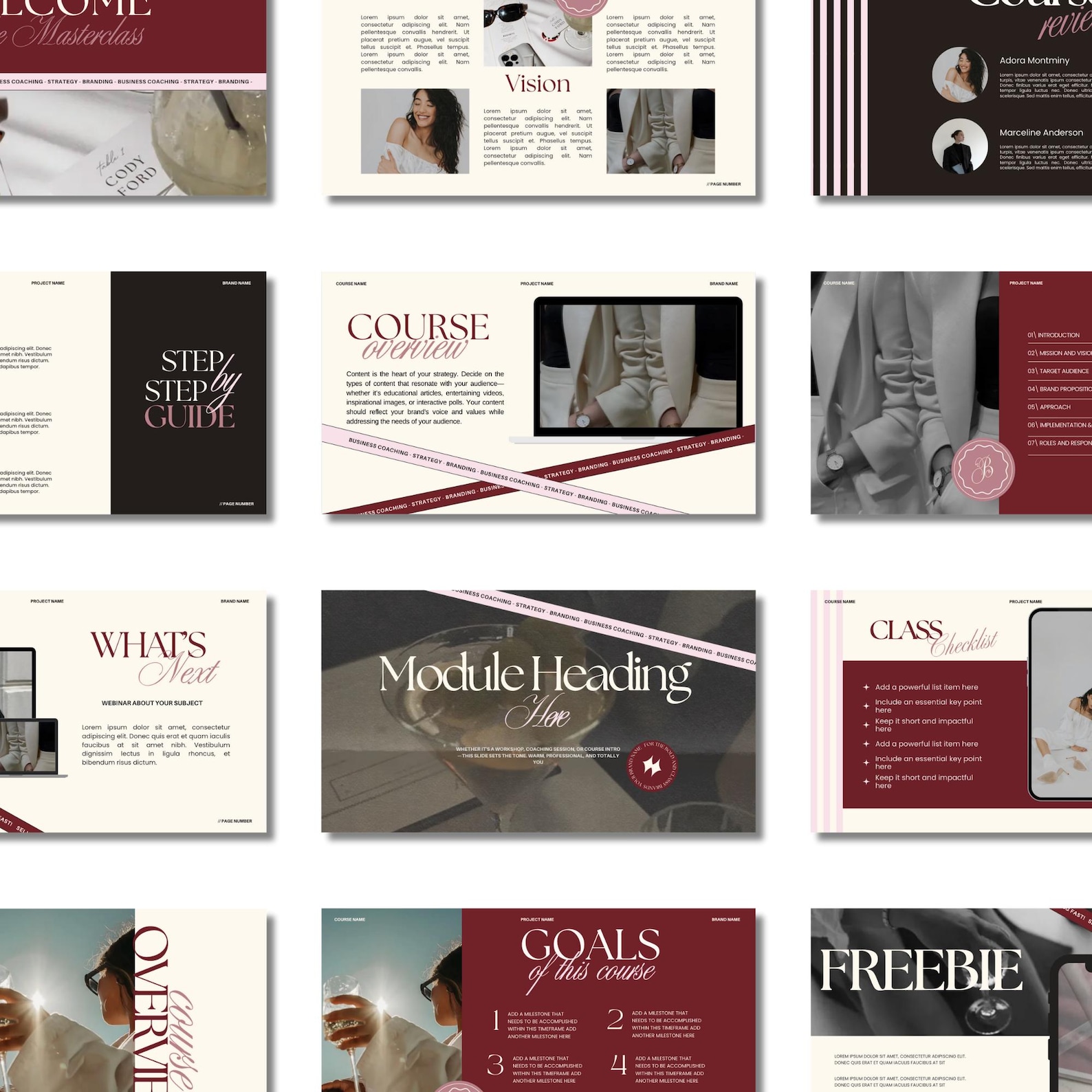 Masterclass Slide Deck Template | Workshop Presentation | Webinar ...