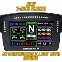 5" Inch Sim Racing Simhub DDU LED Dashboard - PSR GT5.0 Elite Pro ...