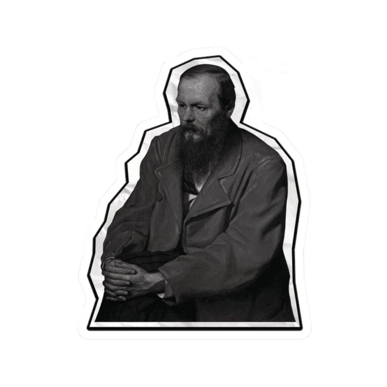 Fyodor Dostoevsky Sticker: Philosopher Decal, Literature Gift - Etsy