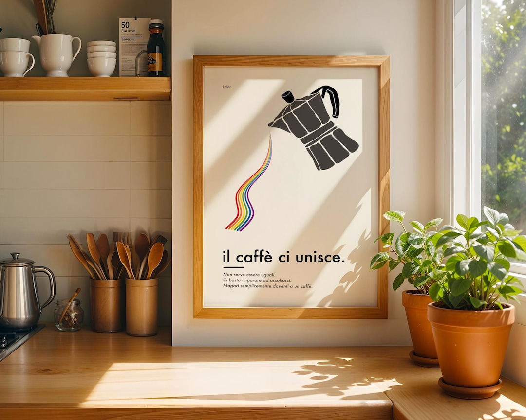 Pride Print, Good Morning Coffee Poster, LGBTQ Gift, Pride Home Decor ...