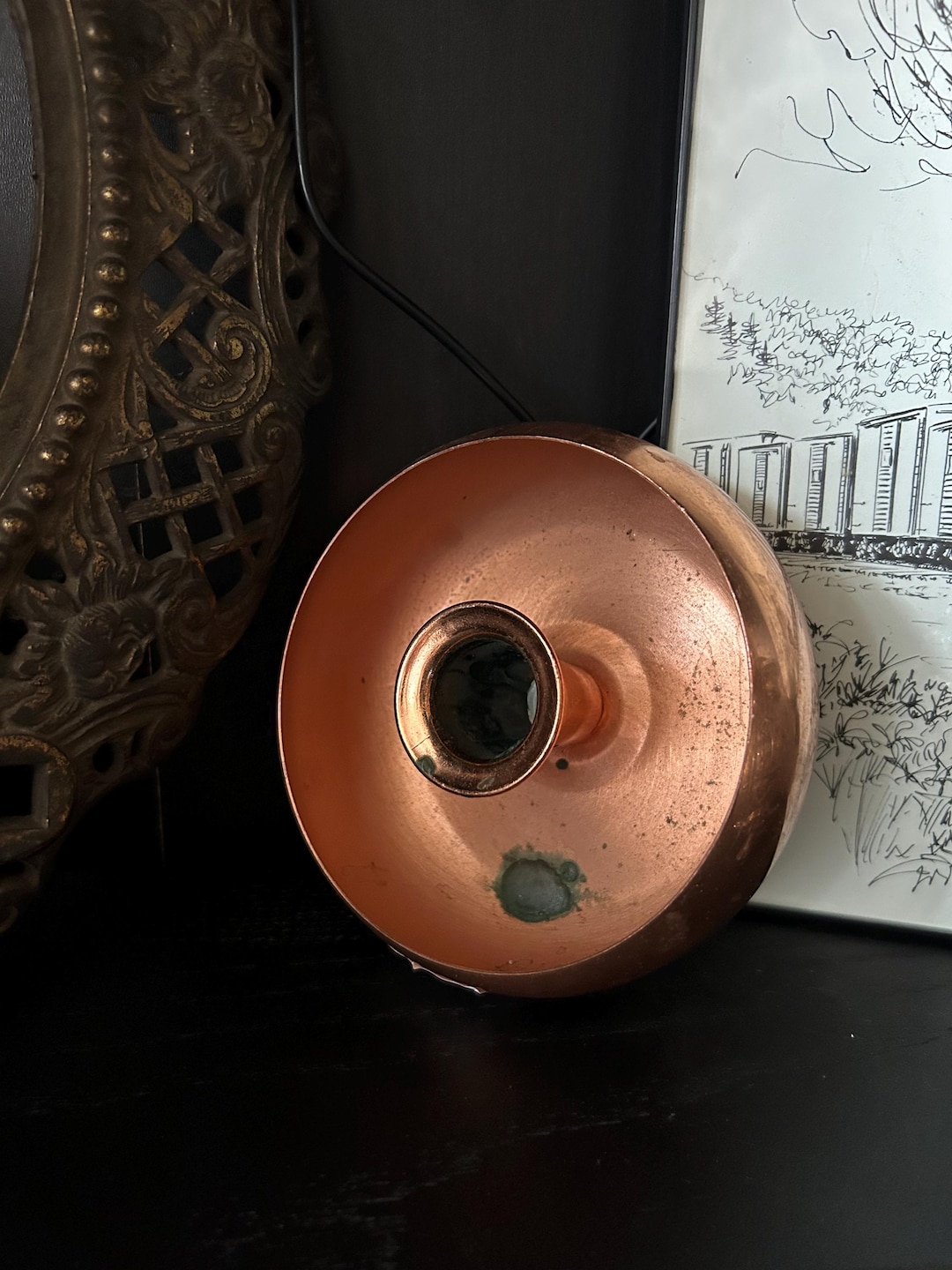 Copper Candlestick Holder, Bowl- Vintage Cooper Guild - Etsy