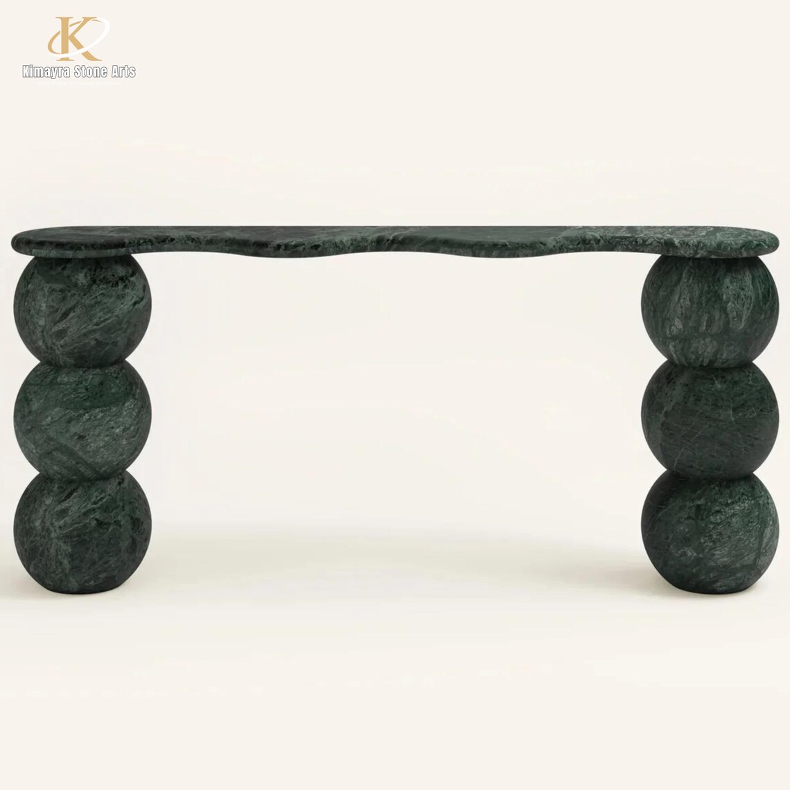 Green Marble Console Table – Bold, Natural Elegance for Modern ...