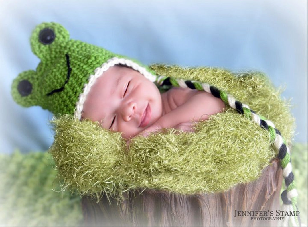 Newborn Crochet Frog Hat - Etsy