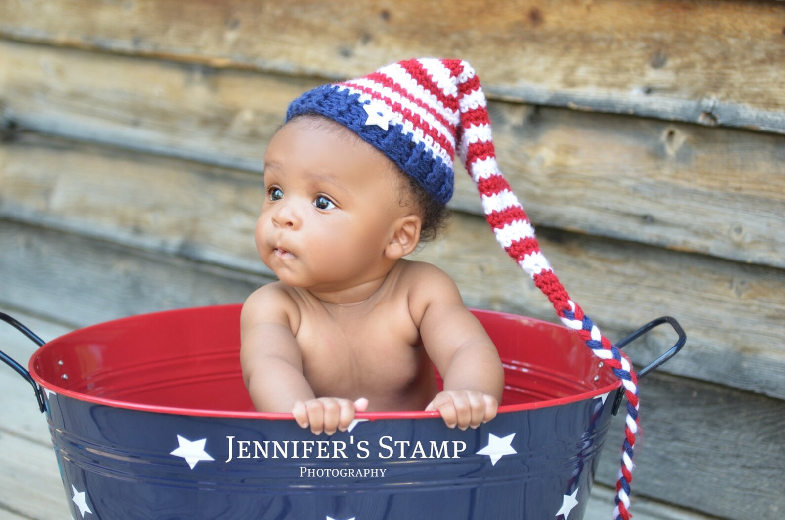 Patriotic Star Hat Nautical Red-white-blue Tassel Elf Hat - Etsy