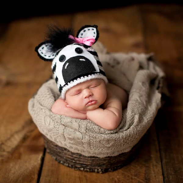 Crochet Zebra Hat - Etsy