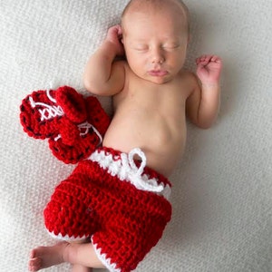 Boxing Shorts and Gloves, Newborn Photo Prop, Sport Sets for Baby ...