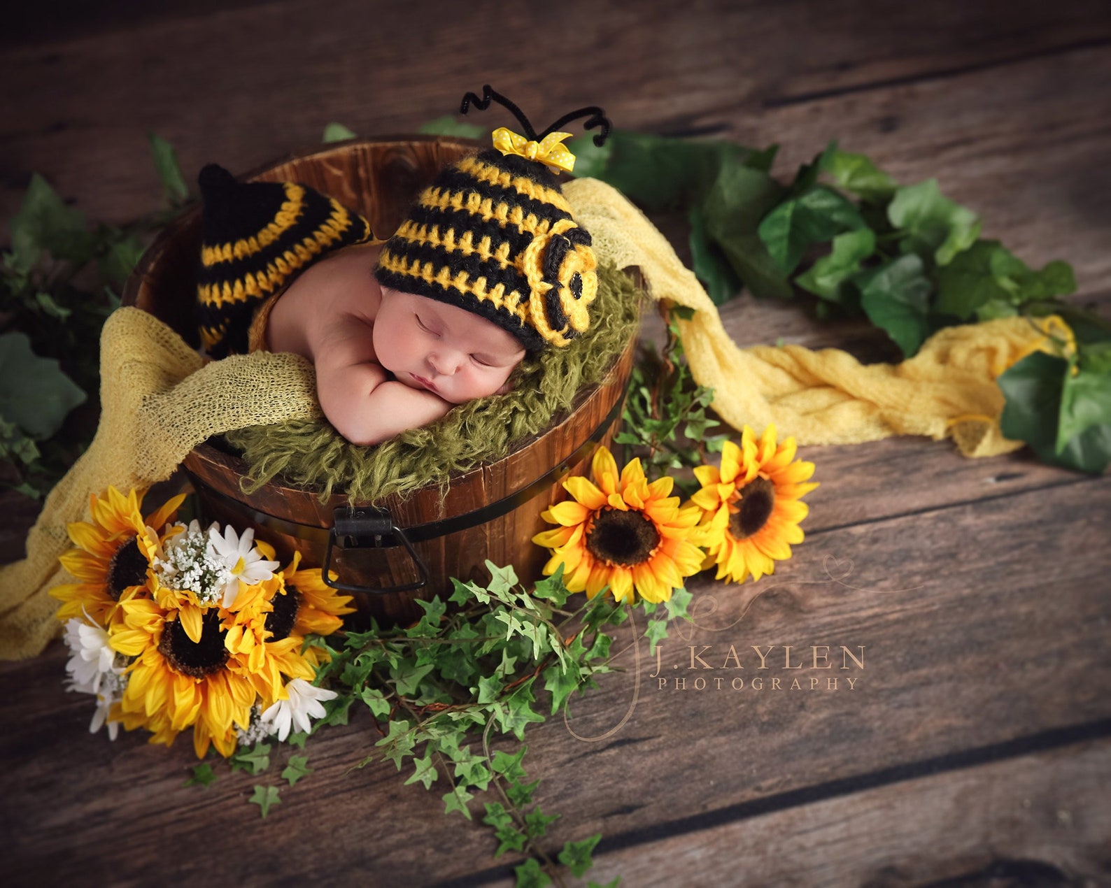 Bumble Bee Hat and Bummer Newborn Photo Props Crochet Bee - Etsy