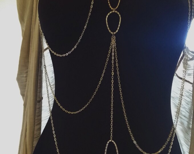 Holiday Sales Burlesque Jewelry Silver Body Chain Necklace - Etsy